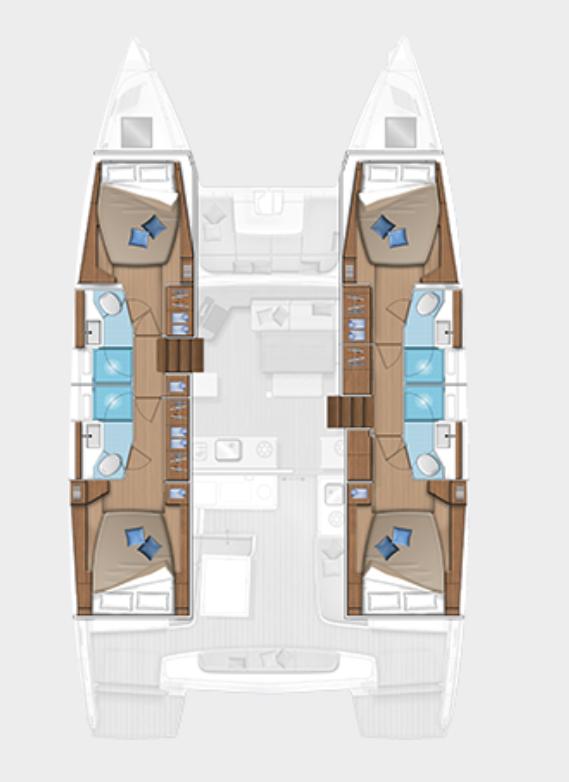 Lagoon 46 Layout | CV Yachts
